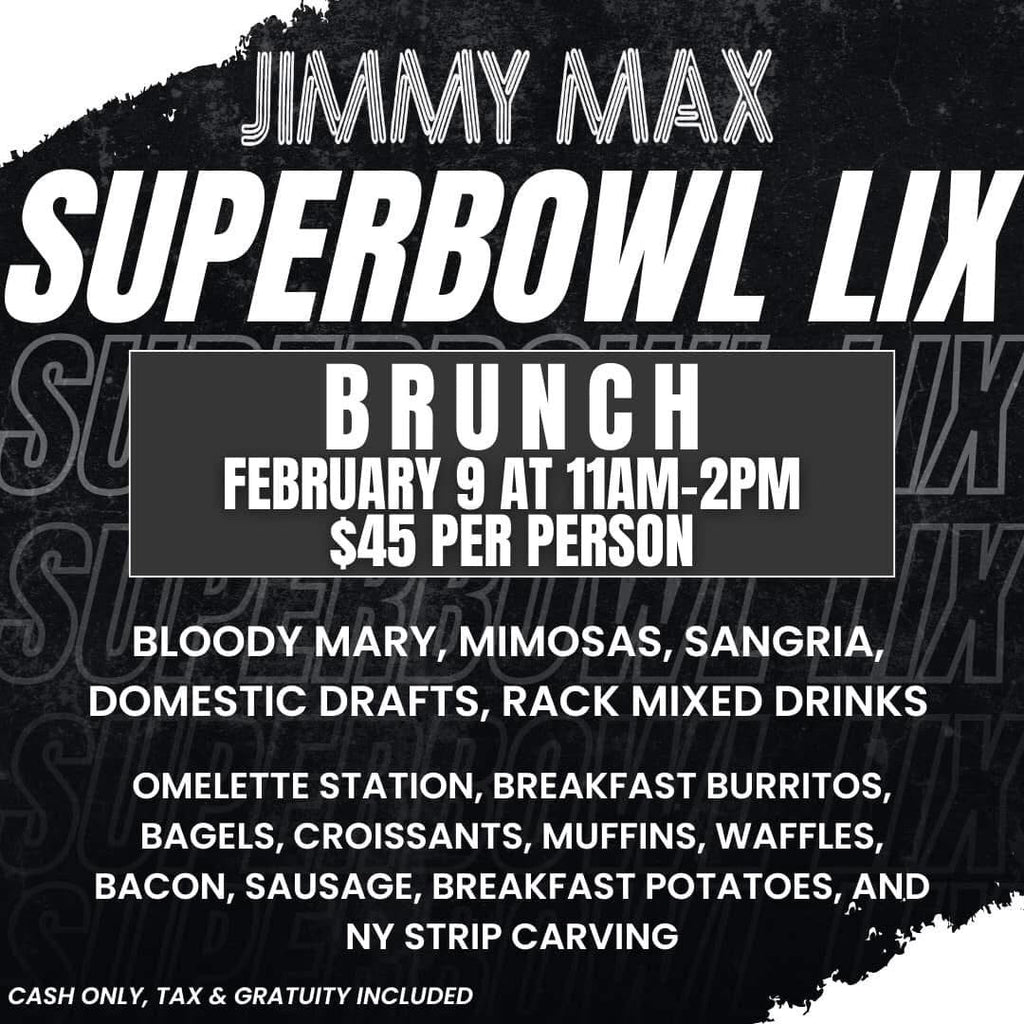 Jimmy Max Super Bowl Sunday Brunch, Super Bowl Brunch Staten Island NY