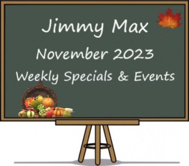 Weekly Specials & Events – Jimmy Max