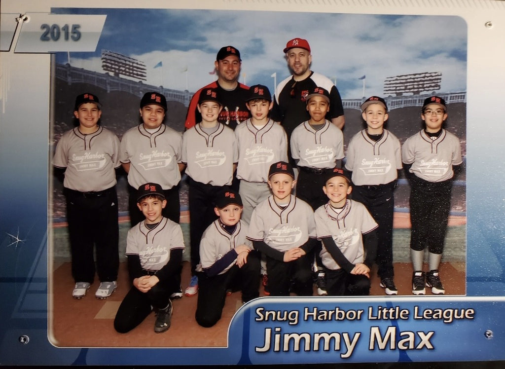 Jimmy Max 2015 Snug Harbor Little League Team, Jimmy Max Team Photo